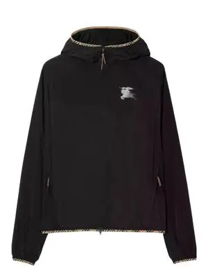 Burberry Nylon Hooded Jacket - Black