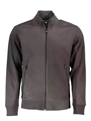 U.S. Grand Mock-neck Zip-up Sweater - Grey