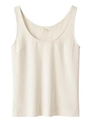 WAKAKUU Chez Sleeveless Top - Offwhite