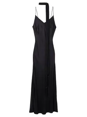 WAKAKUU Wakakuu Icons Leyre Slip Dress With Tasseled Scarf