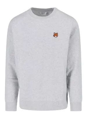 Maison Kitsuné Fox Head Sweatshirt Gray