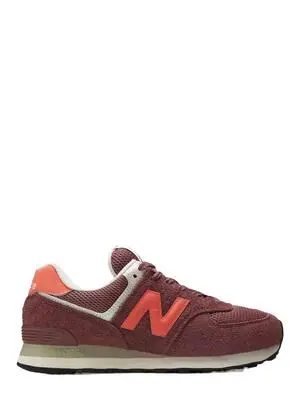 NEW BALANCE 574 Logo-detail Sneakers - Red