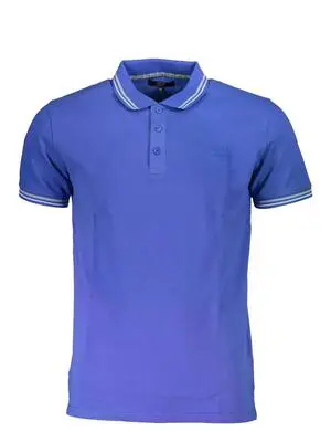Roberto Cavalli Contrast-trimmed Piqué Polo Shirt - Blue