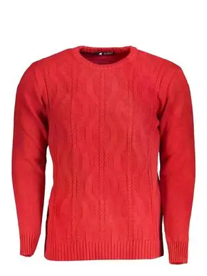 U.S. Grand Cable-knit Cotton Sweater - Red
