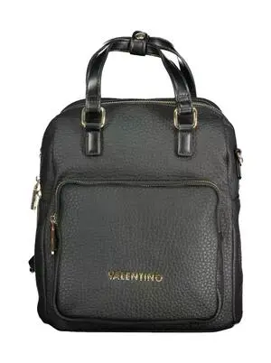 MARIO VALENTINO Pebbled-effect Backpack - Black