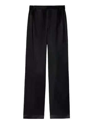 DELOS Gilbert Silk Trousers - Black