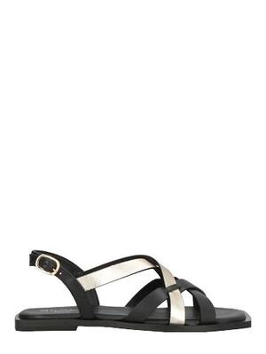 BALDININI Leather Slingback Sandals - Grey