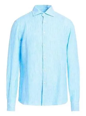 120% Lino Shirt Size Linen - Blue
