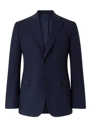 Brioni Trevi Wool And Mohair-blend Suit Jacket - Blue