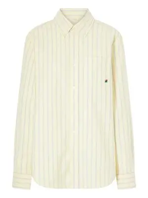 Aimé Leon Dore Striped Cotton Shirt - Yellow
