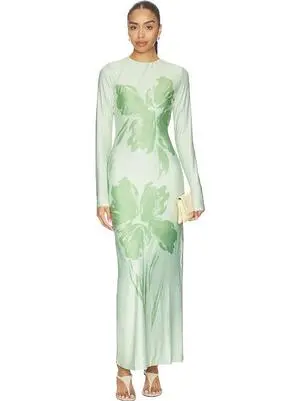 ESPECIA Lim Puhi Long Dress - Green