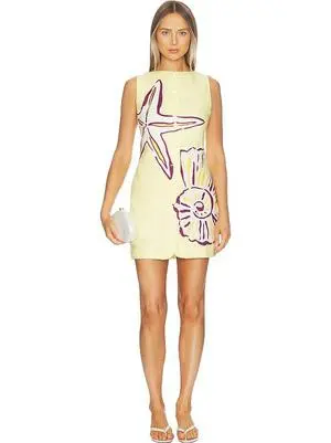 CALA DE LA CRUZ Rhoda Dress Calico Ama