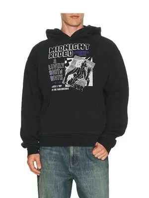 MIDNIGHT RODEO Graphic Logo Hoodie - Black
