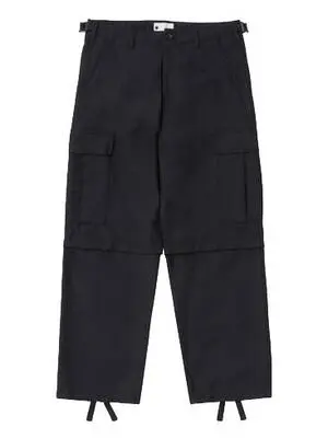 VOWELS Zip-off Cargo Pants - Black