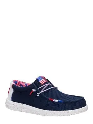 HEY DUDE Wally Lace-Up Shoe Blue