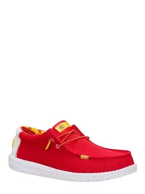 HEY DUDE Wally Lace-up Shoe - Red