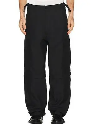 VOWELS Zip Off Cargo Pants - Black