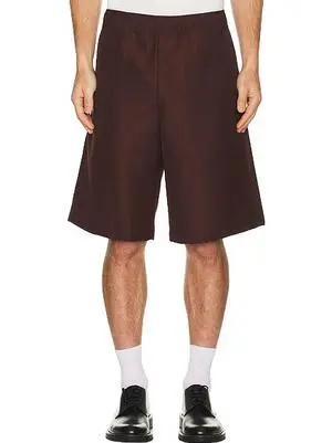 VOWELS Easy Twill Shorts Brown