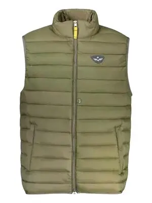 ARMATA DI MARE Quilted Sleeveless Gilet - Green