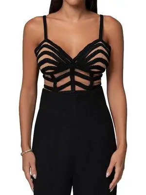 JLUXLABEL Serenity Sleeveless Top - Black