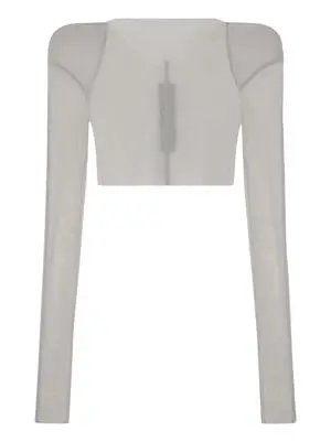 Rick Owens Helm Stretch-mesh Blouse - Neutrals