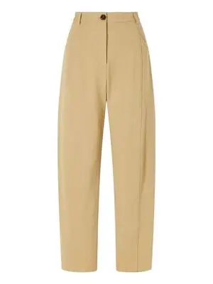 BLAZÉ MILANO Paneled Twill Tapered Pants - Neutrals