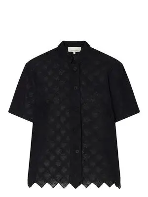 LIBEROWE Harper Crocheted Shirt - Black