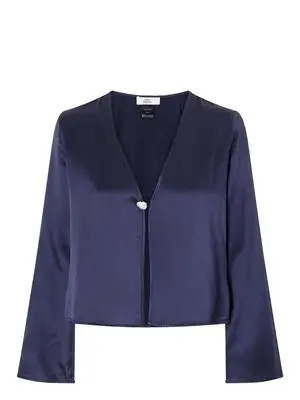SARA CRISTINA Nerea Silk Blouse - Blue