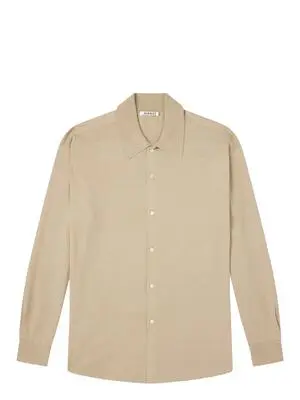 Auralee Knitted Silk Shirt - Neutrals