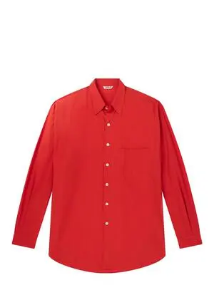 Auralee Cotton-poplin Shirt - Red