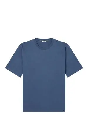 Auralee Luster Cotton-jersey T-shirt - Blue