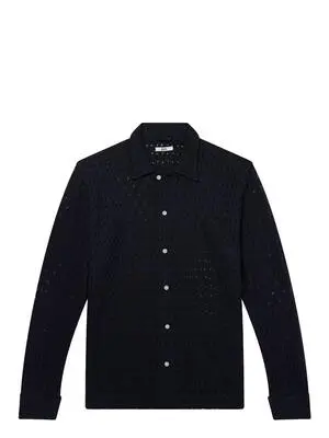 BODE Cotton-blend Lace Shirt - Black