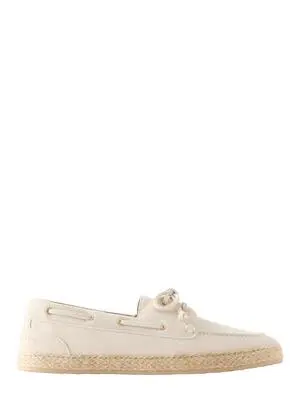 Brunello Cucinelli Suede Boat Shoes - Neutrals