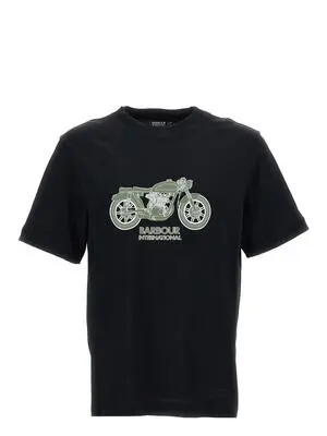BARBOUR INTERNATIONAL Piston Print T-shirt - Black
