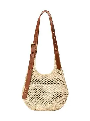 Loewe X Paula's Ibiza Small Raffia Hobo Bag - Natural/tan