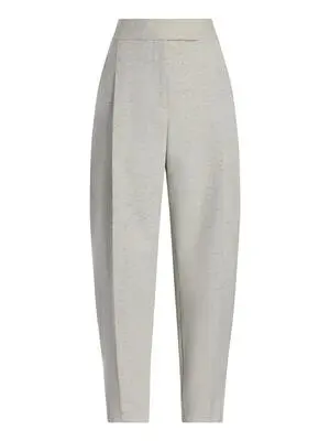Marina Moscone Cotton-Wool Cocoon Trousers Grey