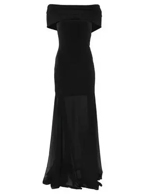 ANIYE BY Dreams Norah Off-the-shoulder Maxi Dress - Black