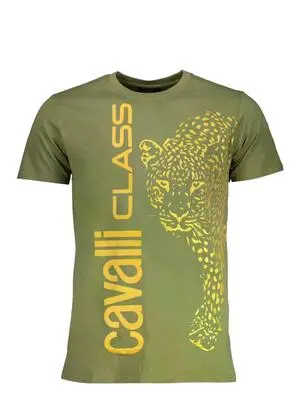 Roberto Cavalli Leopard-print T-shirt - Green