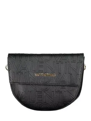 MARIO VALENTINO Logo-lettering Crossbody Bag - Black