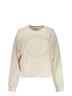 Guess GUESS USA Logo-Embroidered Sweatshirt Neutrals