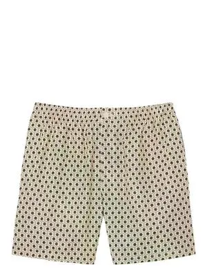 Lacoste Geometric-print Shorts - Neutrals