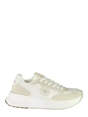 BLAUER. Logo-patch Sneakers - White
