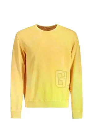 Guess Cotton Crew-neck Sweatshirt - Yellow