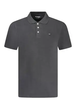 Wrangler Logo-embroidered Cotton Polo Shirt Grey