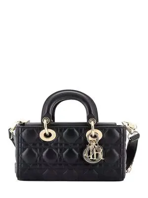 DIOR Lady D-Joy Cannage Quilt Lambskin Small Satchel