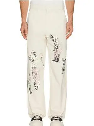 STUDENTS GOLF Francis Work Pants Cream