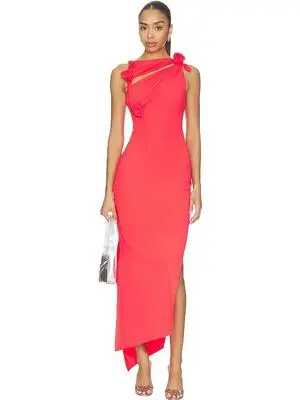 Coperni Flower Gown - Red