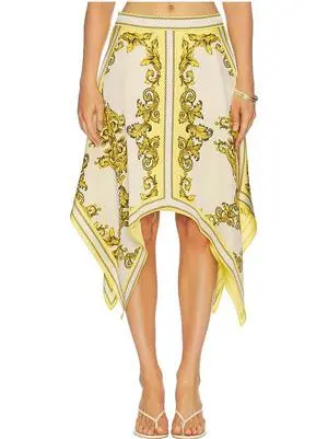 Alice + Olivia Davina Handkerchief Skirt - Yellow