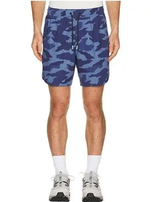 LEGENDS Unlined Printed Shorts - Blue