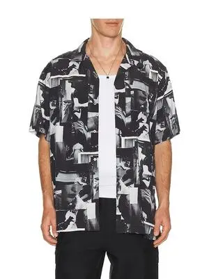 VOWELS Printed Still Shirt In . Also - Black